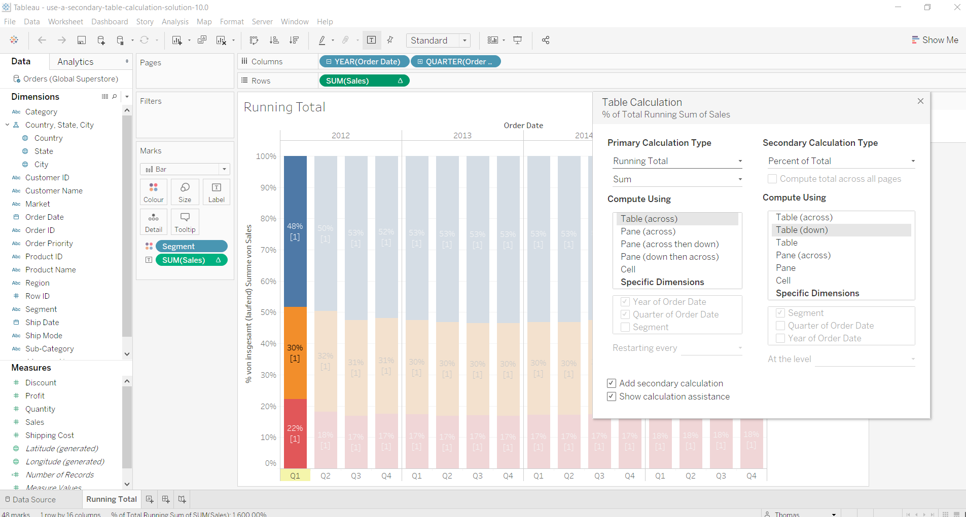 Secondary Table Calculations | Data-Driven-Decision-Making